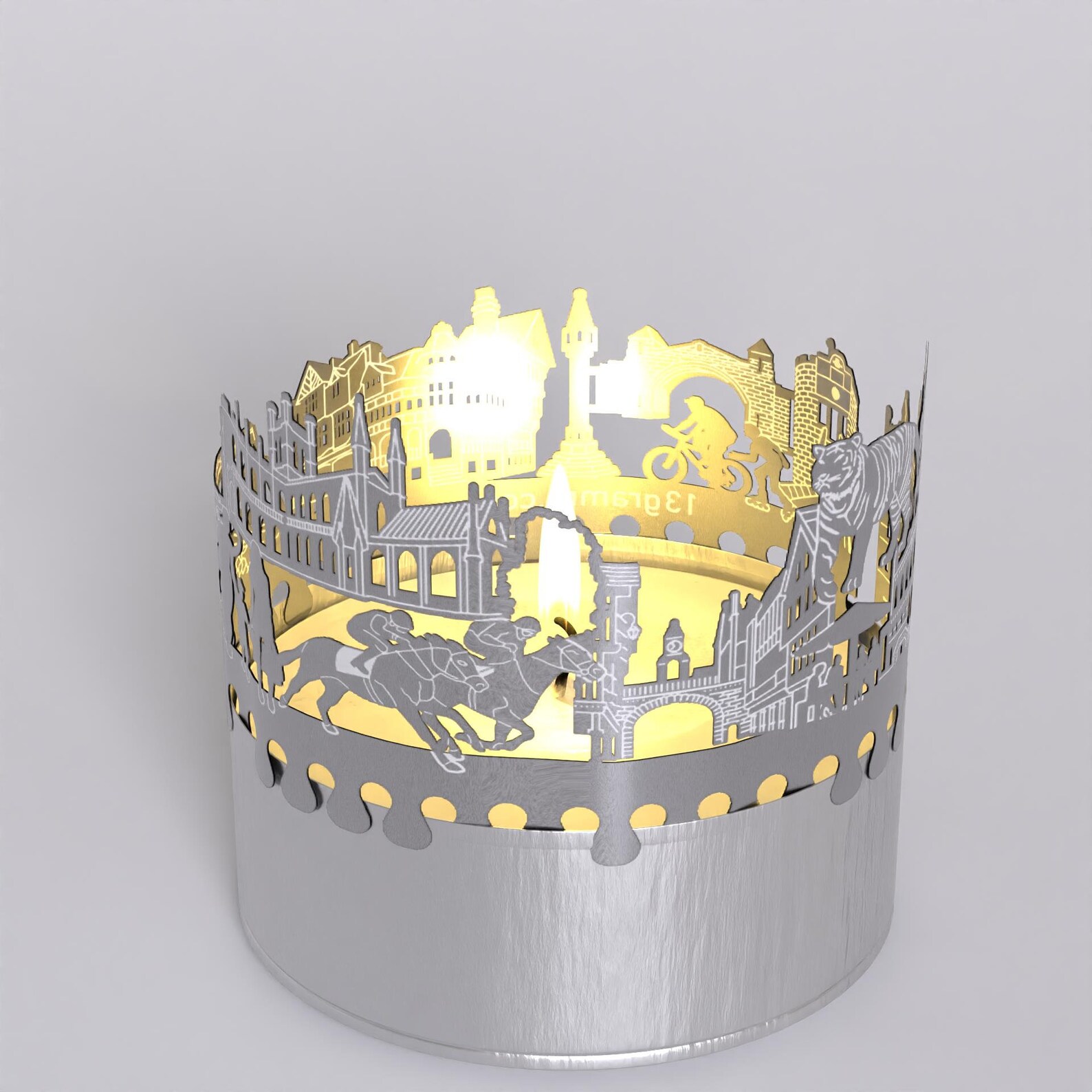 Chester Skyline Shadow Play – Cityscape Candle Lantern Attachment - Etsy