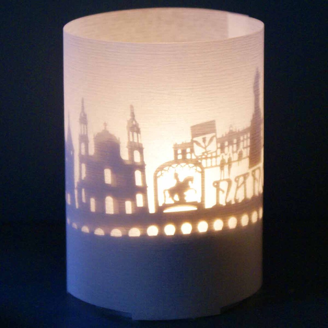 Nancy Skyline Gift Tube Shadow Play - Mesmerizing Candle Projection of ...