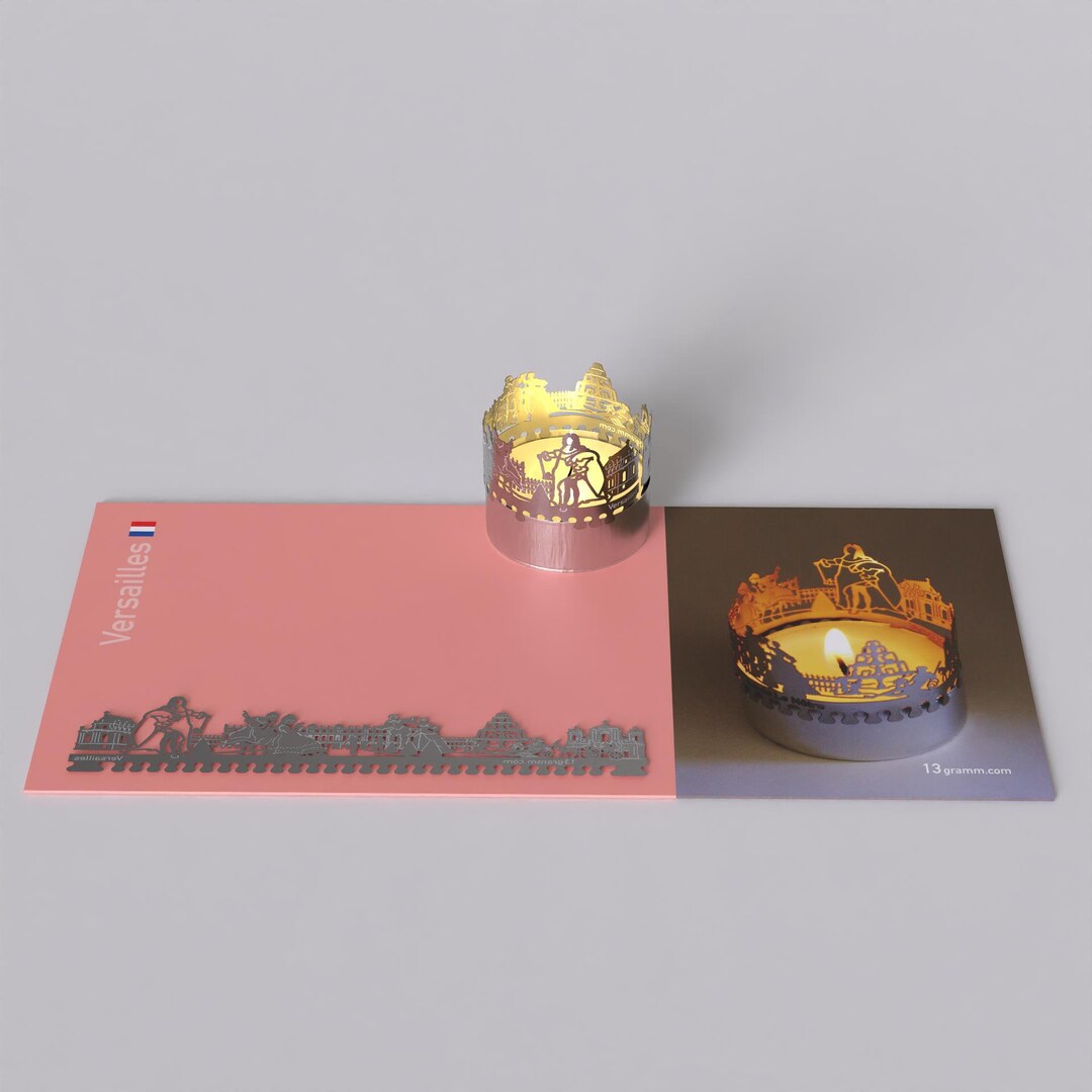 Versailles Skyline Shadow Play: Stunning Lantern Candle - Etsy