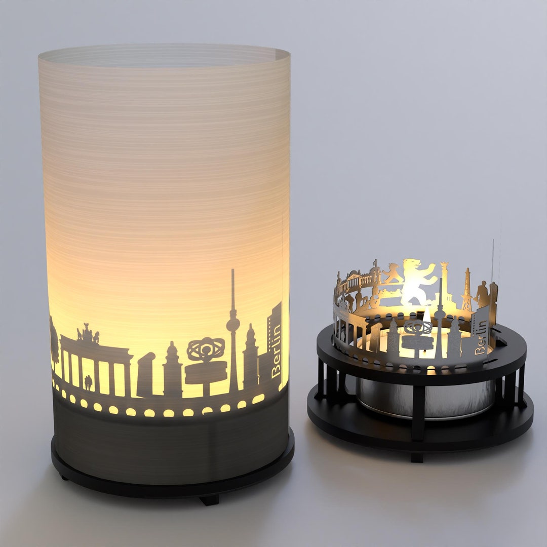 Berlin Premium Gift Box Skyline Projection Candle Souvenir - Etsy