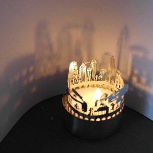 Atlanta Skyline Shadow Play - Lantern Candle Attachment | Souvenir Gift ...