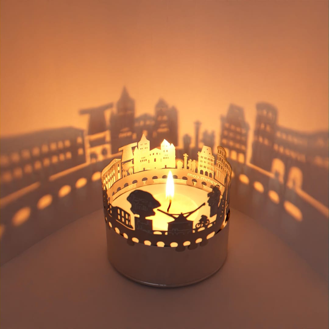 Trier Skyline Shadow Play - Beautiful Candle Projection of Landmarks ...