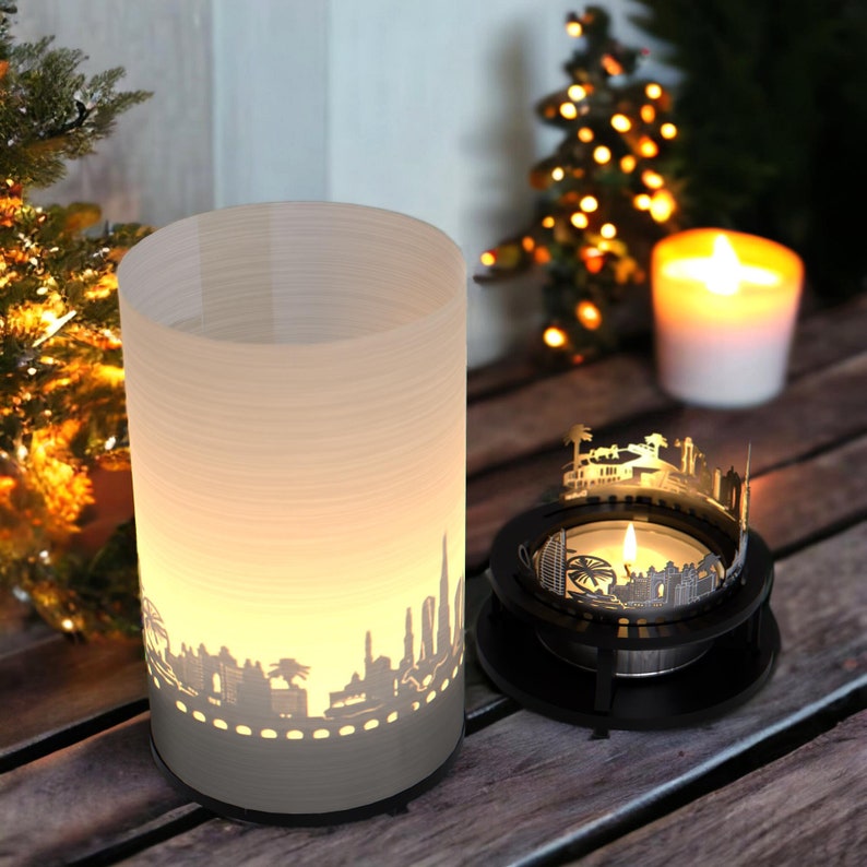 Dubai Skyline Silhouette Candle – Unique Souvenir Gift Box - Etsy UK