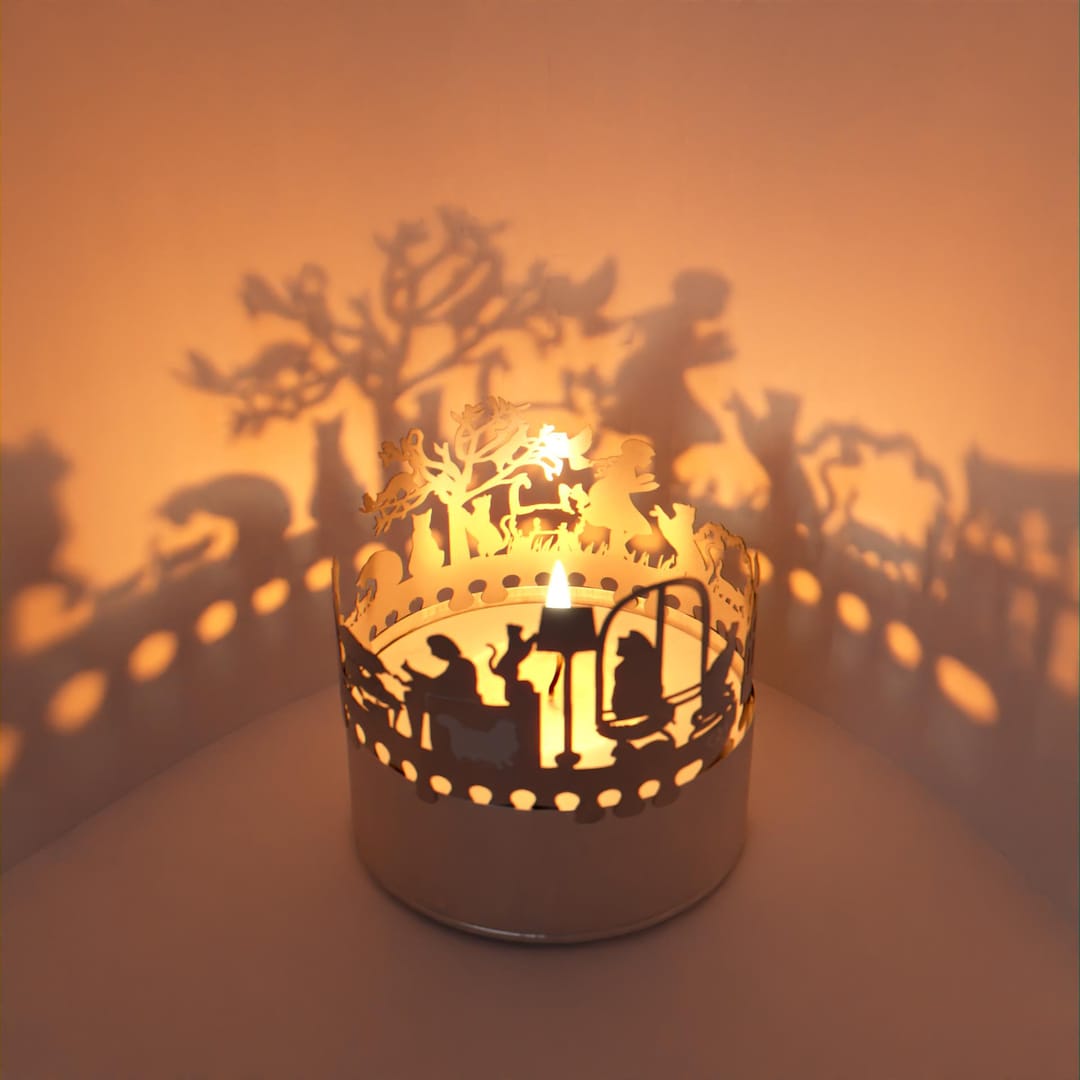 Cats Shadow Play Candle Attachment - Silhouette Motifs, Mesmerizing ...