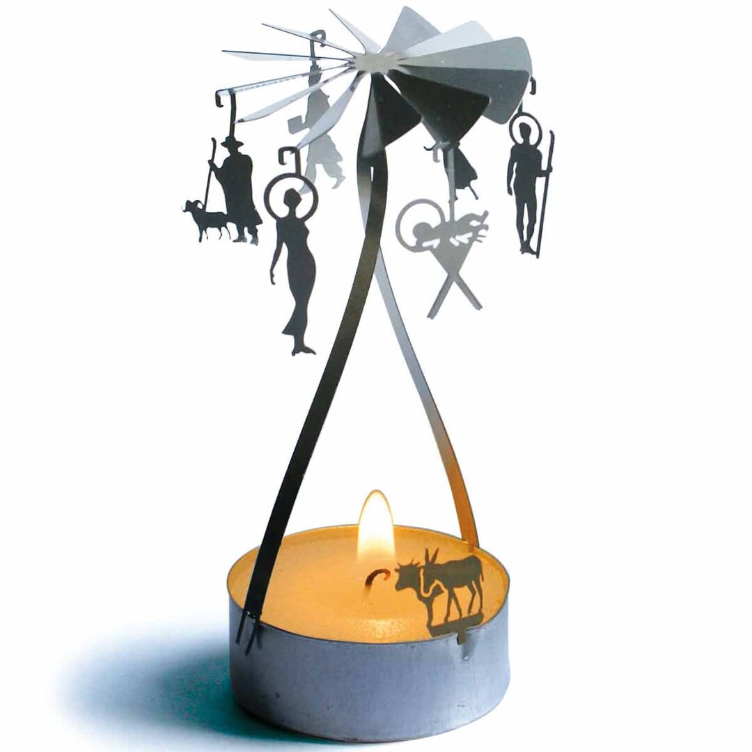 Nativity Scene Candle Carousel, Stainless Steel Gift - Etsy