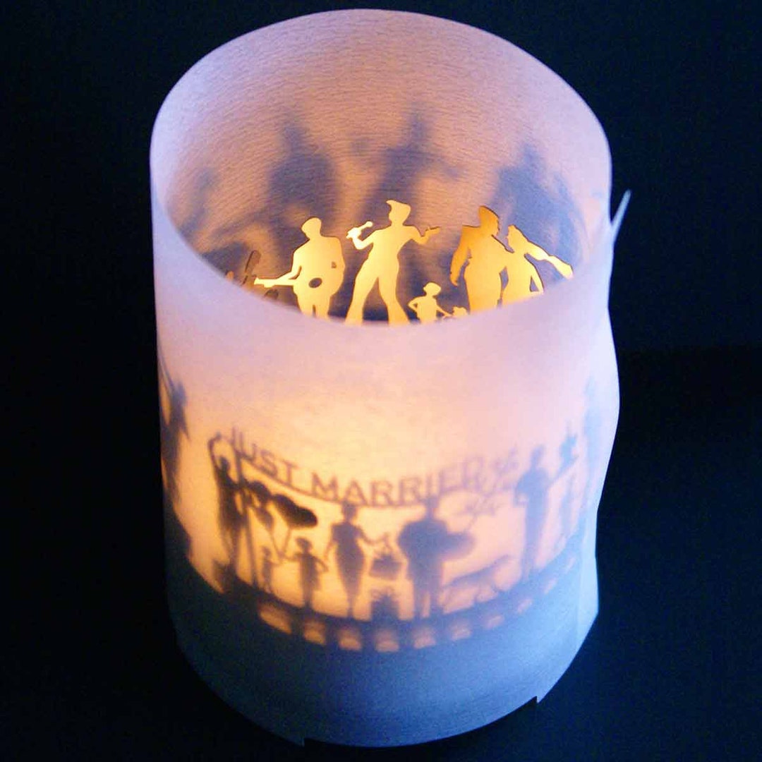 Wedding Gift Tube Shadow Play - Romantic Silhouette Candle for Weddings ...