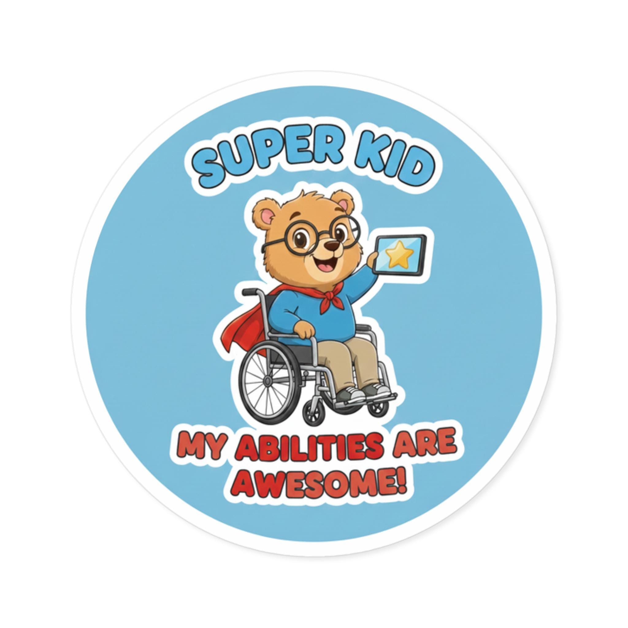 Disability Pride Wheelchair Sticker Decal for Kids - Etsy