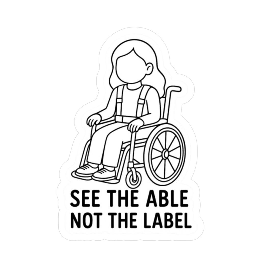 See the Able Not the Label Girl Sticker Neurodiversity Inclusion ...