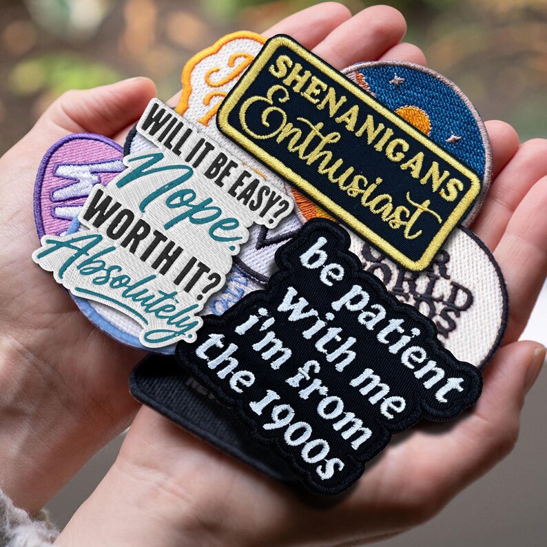 Will It Be Easy Patch Positive Mindset Inspirational Quote Embroidered ...