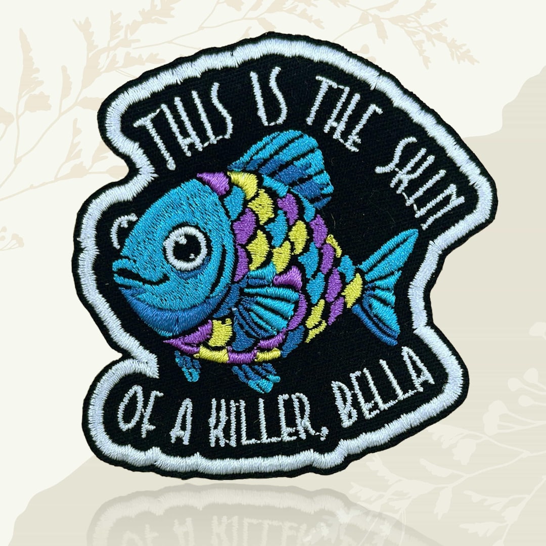 This is the Skin of a Killer Embroidered Patch, Funny Sarcastic Rainbow ...