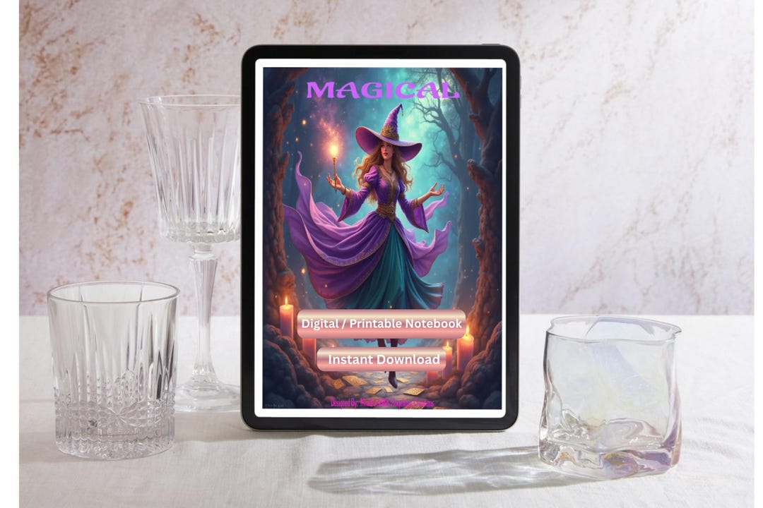 Magical Notebook – Digital Printable PDF Download for Mystical ...