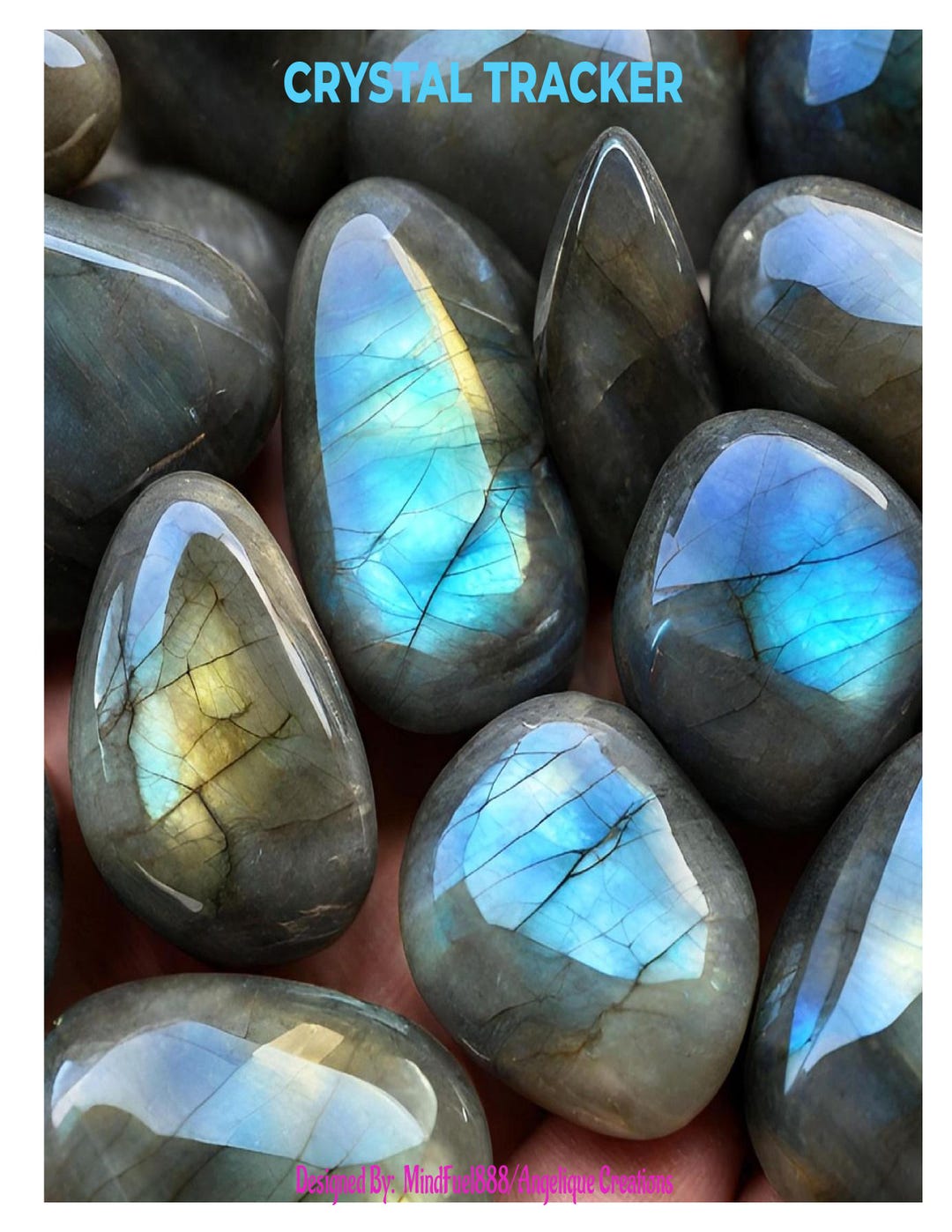 Crystal Tracker – 100 Page Lined Notebook PDF, Printable Spiritual ...
