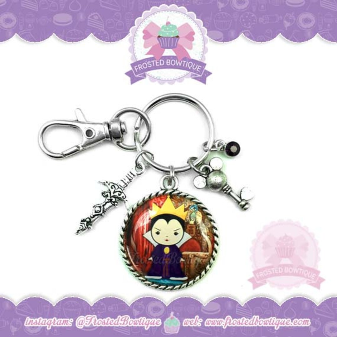 Villains: the Evil Queen Key Chain - Keychain Purse Charm - Etsy
