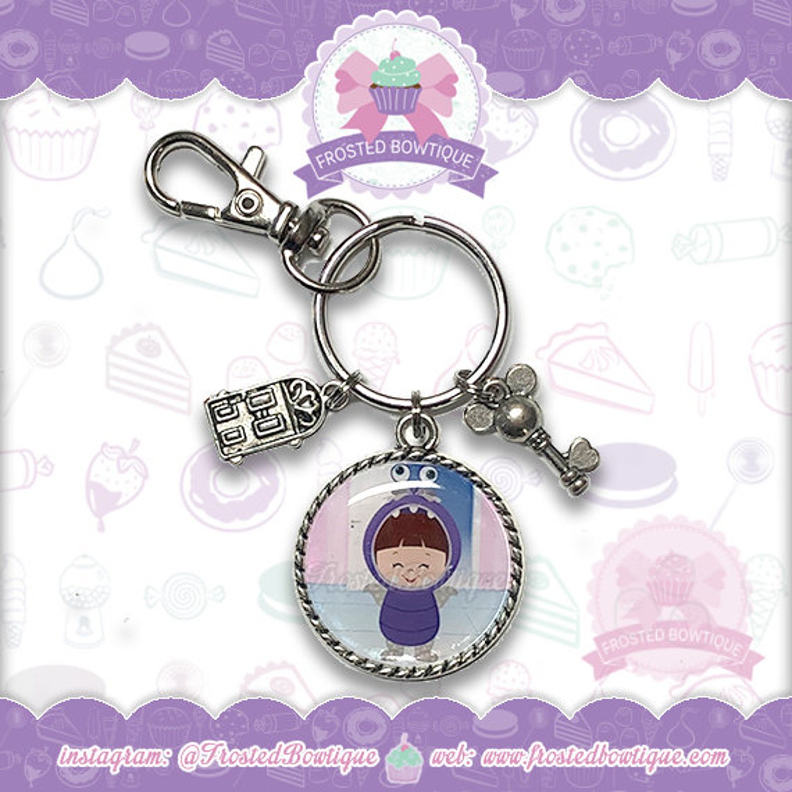 Monsters Inc. : Boo Keychain Purse Charm - Etsy