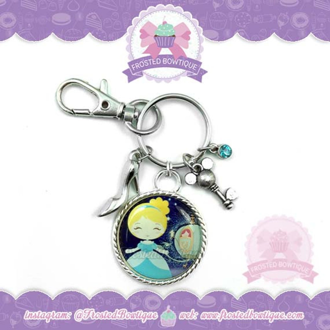 Cinderella Glass Slipper Key Chain - Keychain Purse Charm - Etsy