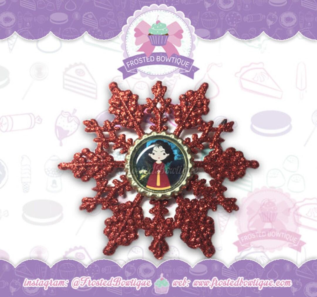 Villains: Mother Gothel Tangled Rapunzel Glitter Snowflake - Christmas Ornament - Etsy