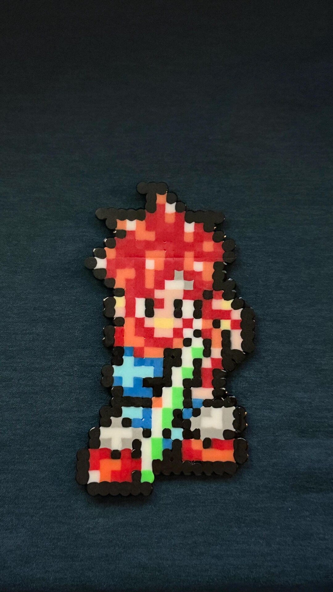 Chrono Trigger Perler Bead Character - Chrono - Etsy