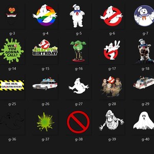 Ghostbusters Clipart PNG, Alphabet, Numbers, Cake Topper (digital File ...