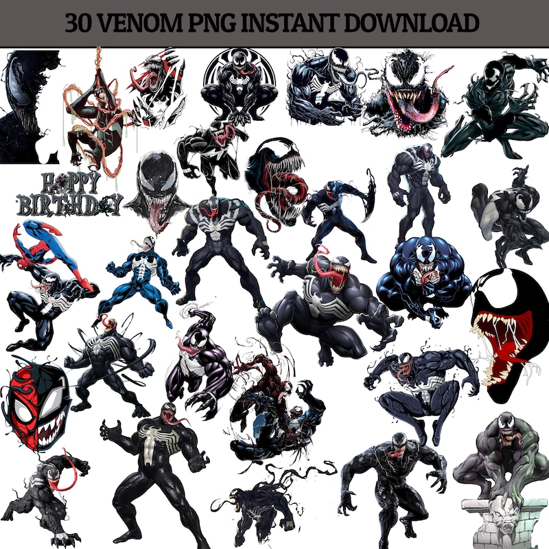 Venom Clip Art Png - Etsy