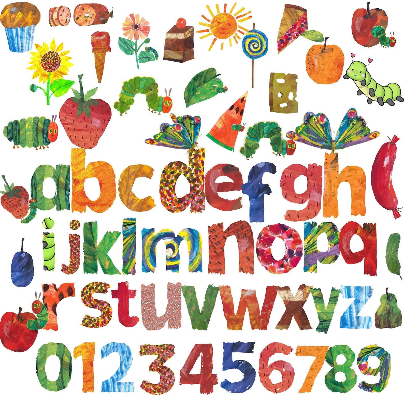 Very Hungry Caterpillar Png - Alphabet ,very Hungry Caterpillar Cake ...