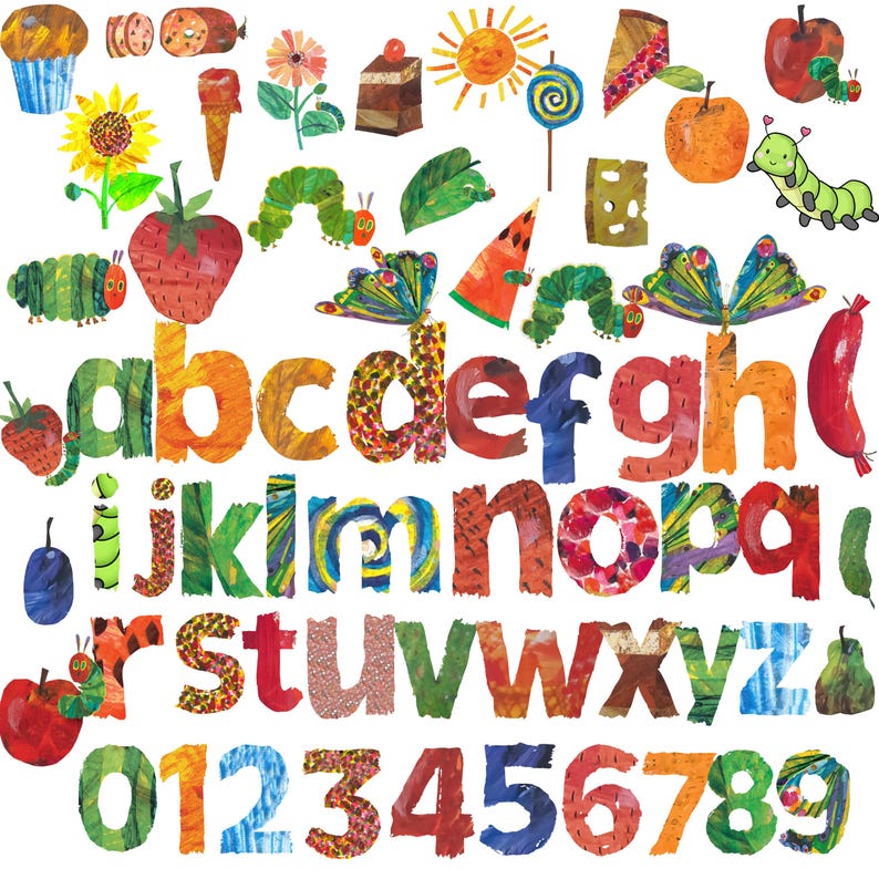 Very Hungry Caterpillar Png - Alphabet ,very Hungry Caterpillar Cake ...