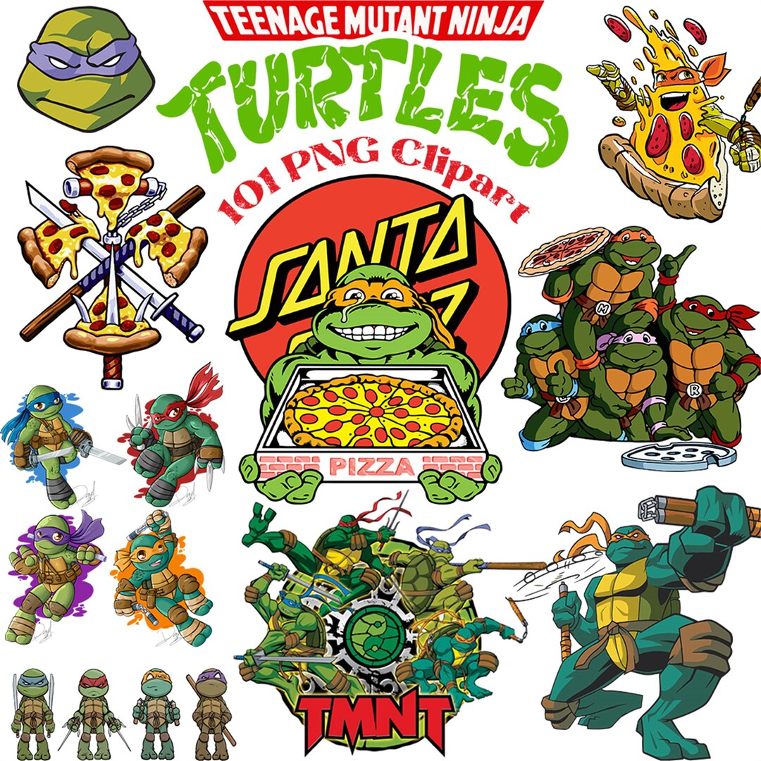 Ninja Turtles SVG Bundle, Ninja Turtles SVG PNG Clipart Bundle, Ninja ...