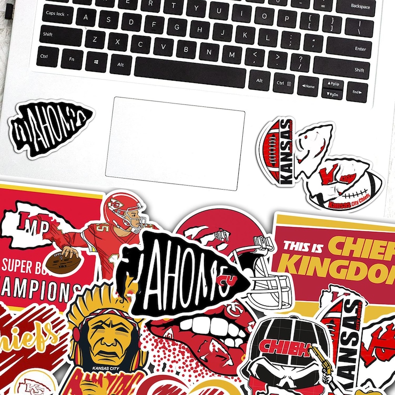 35PCS Kansas City Stickers - Football Decals Chief Vinyl Rugby Gifts ...