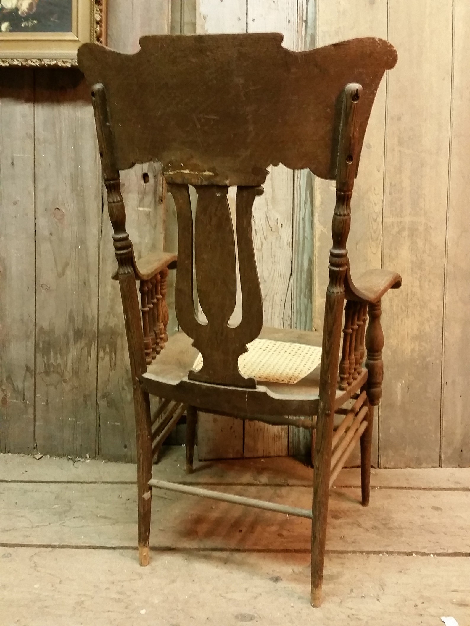 Northwind Victorian Armchair 1900s Press Back Spindles Dining Chair ...