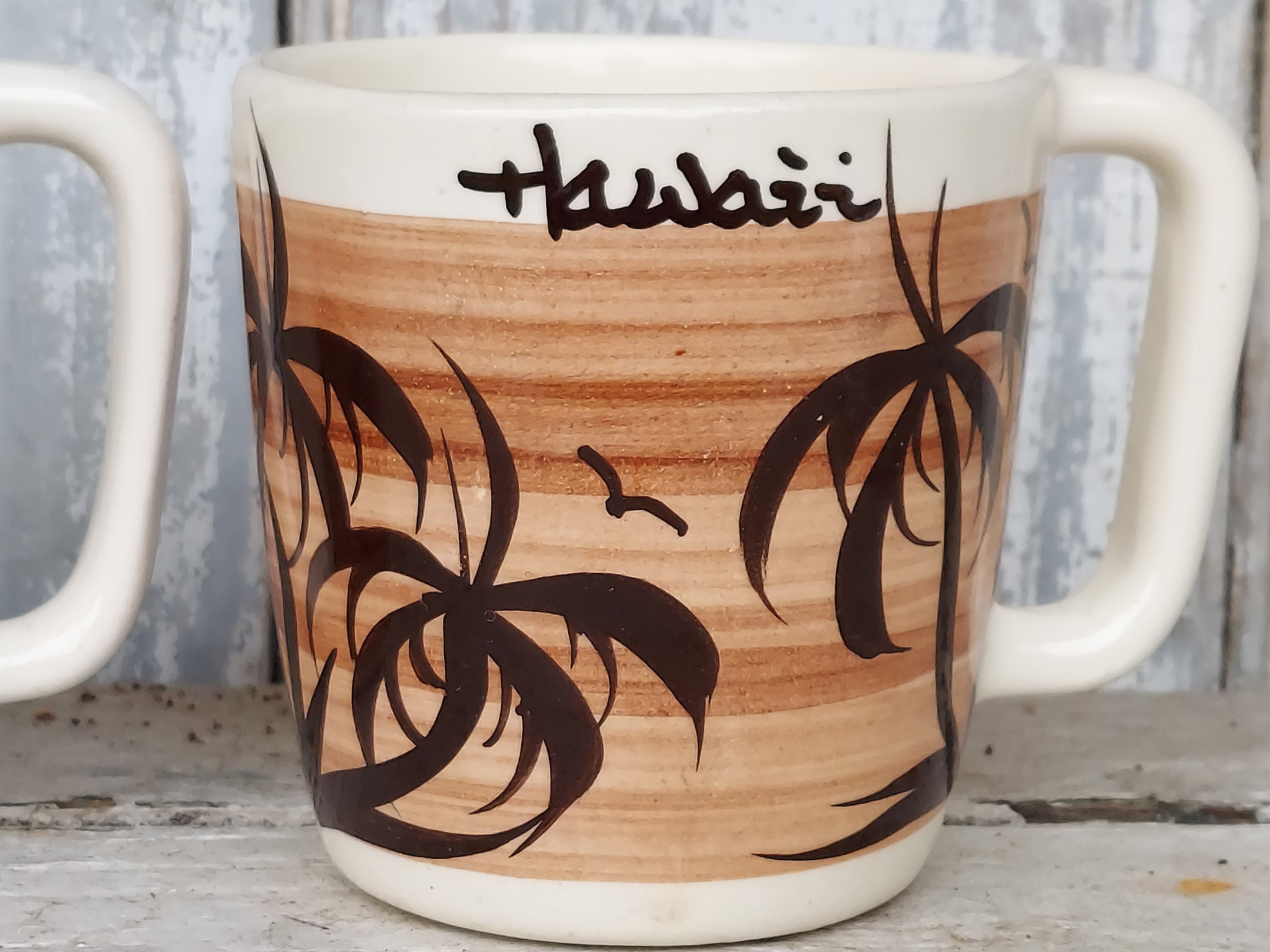 Pohaku Kiln Hawaii Tiki Cups Coffee Mugs Hand Painted - Etsy