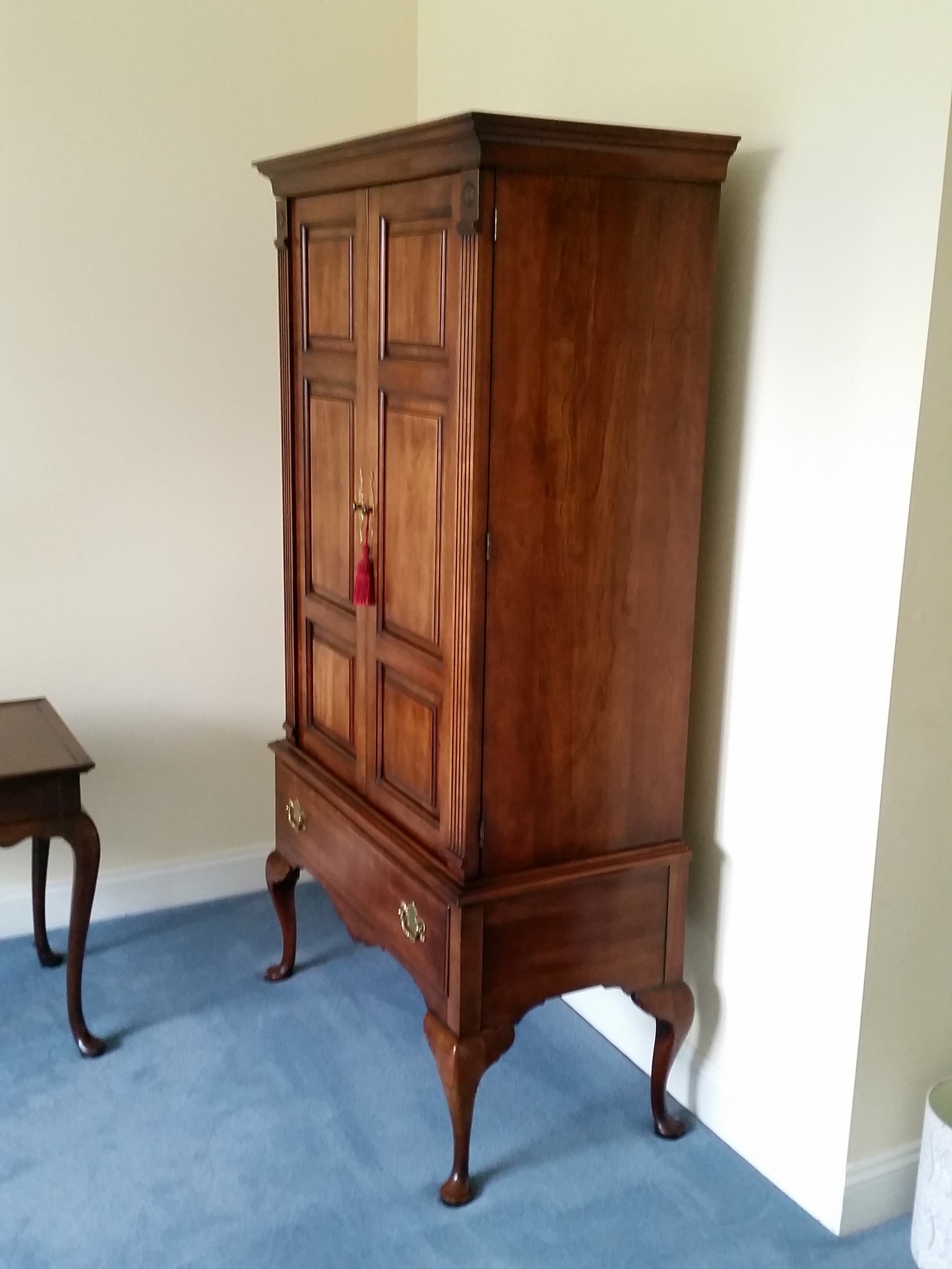 Highboy Tall Chest Linen Closet Queen Anne Cherry Statton - Etsy