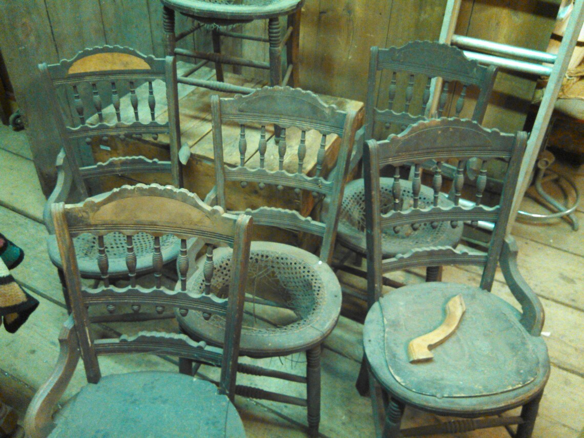 Victorian Spindle and Ball Hiprest Dining Chairs Set of 6x TLC - Etsy