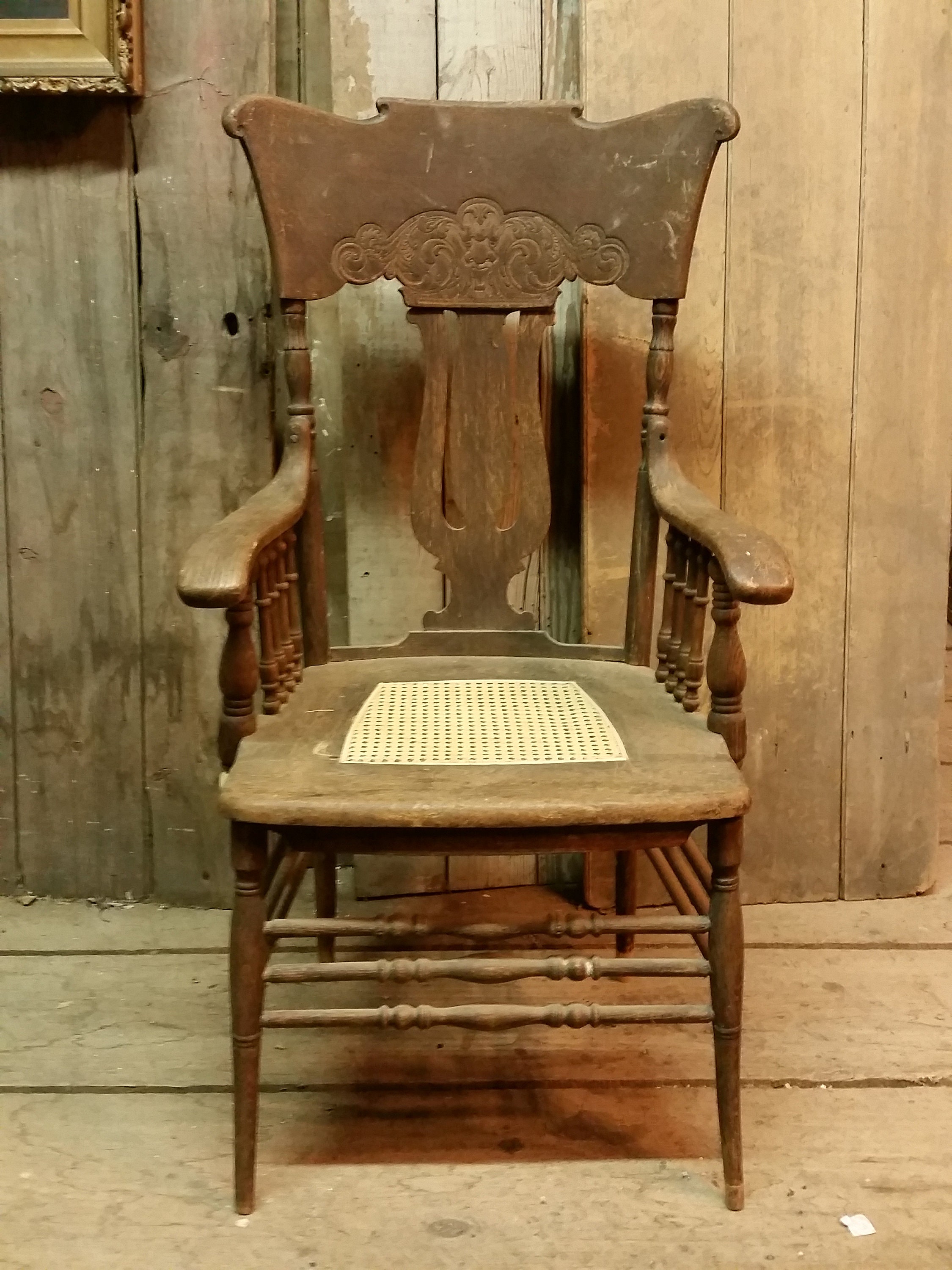 Northwind Victorian Armchair 1900s Press Back Spindles Dining Chair ...