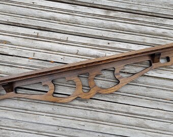 Plate Display Rack Oak Wall Shelf and Mug Holder - Etsy
