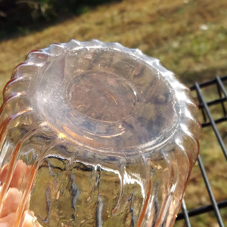 Pink Depression Glass Mayfair Open Rose Biscuit Jar Cookie Jar Hocking ...