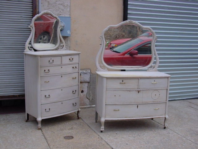 Claw Foot Bow Front Edwardian Mahogany High & Low Dressers - Etsy