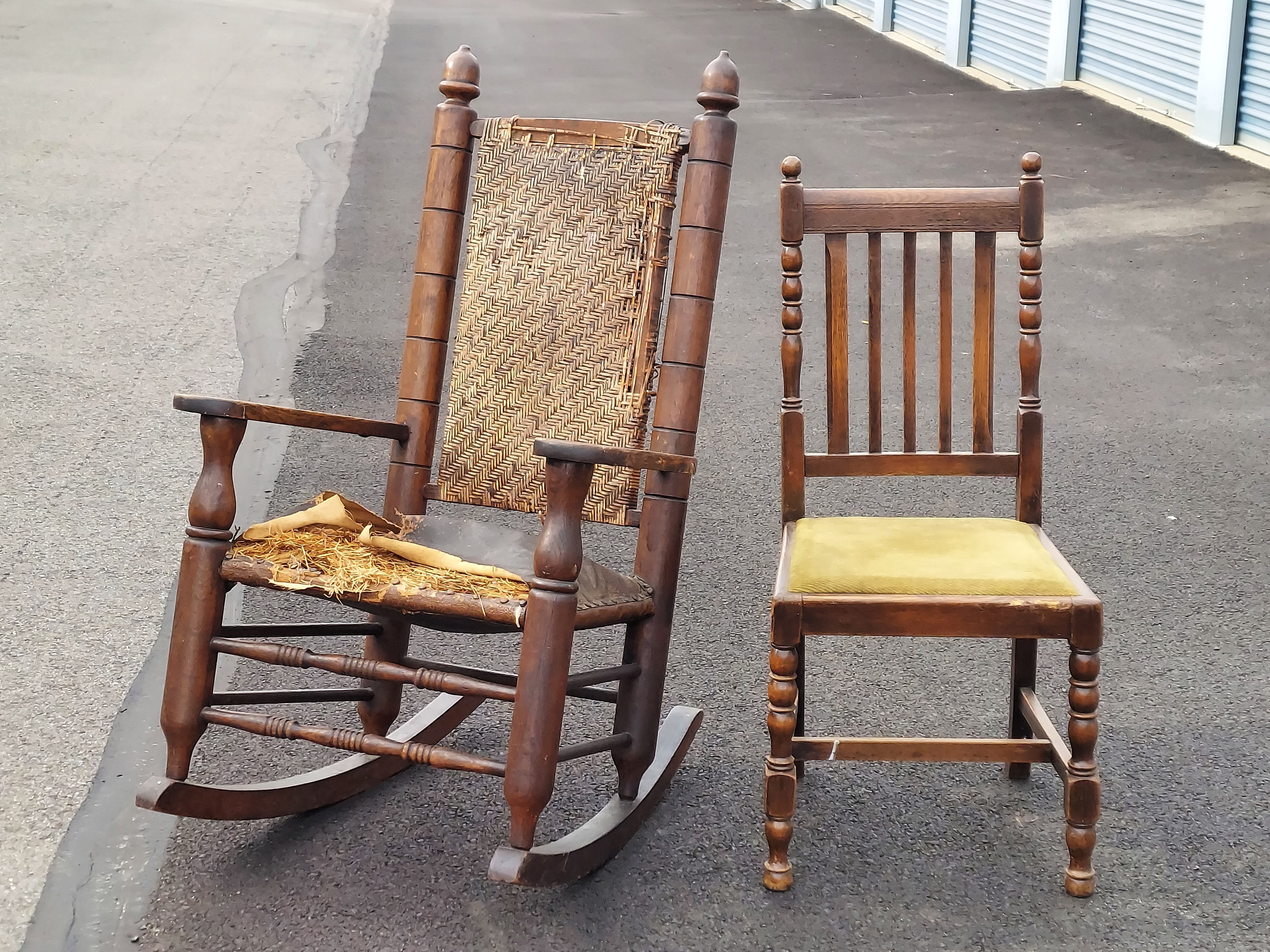Large Victorian Acorn Rocker for Porch or Parlor - Etsy
