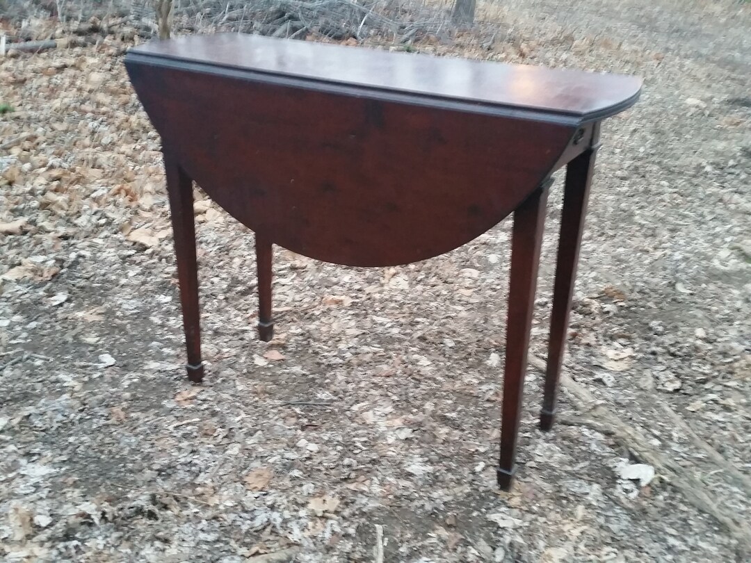 SIGNED MCARTHUR Eastlake Victorian Drop Leaf Tea Table for Resto Pickup ...