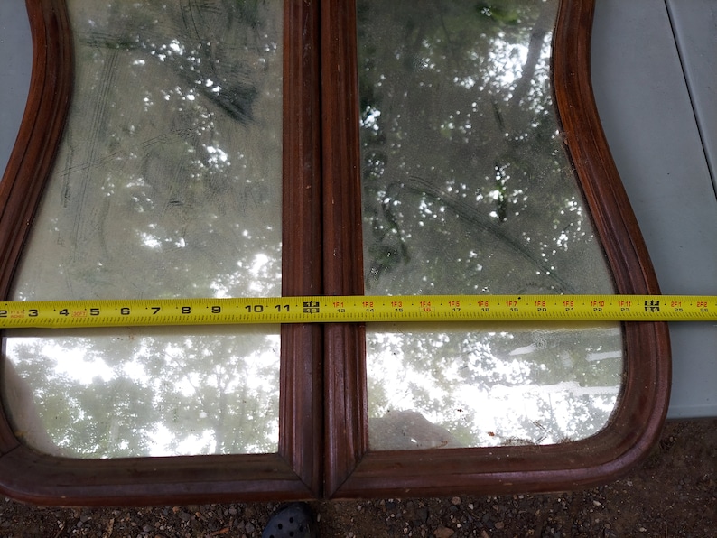 Wall Mirrors or Vanity Mirrors 1920s 30s Side Light With Wood Frame ...