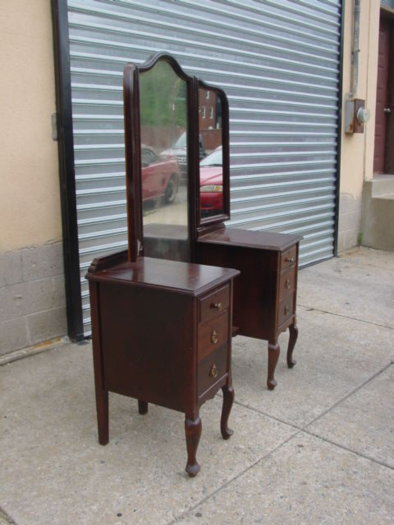 Queen Anne Vanity Dressing Table Makeup Vanity 1920s/30s - Etsy
