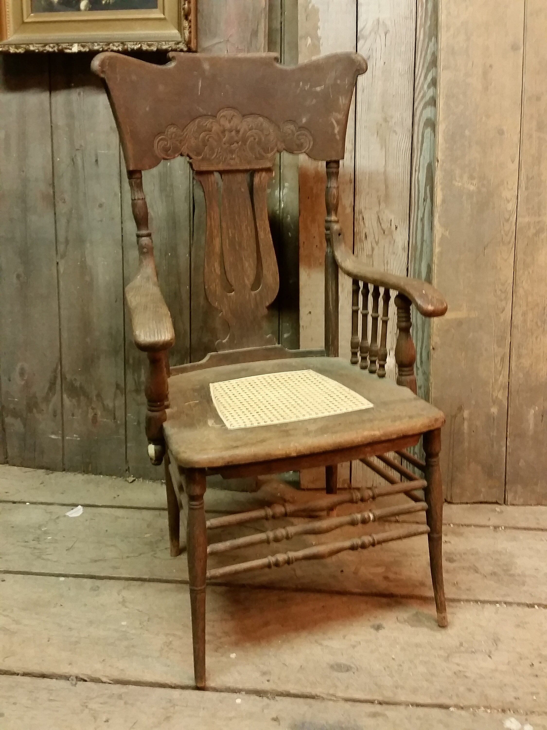 Northwind Victorian Armchair 1900s Press Back Spindles Dining Chair ...