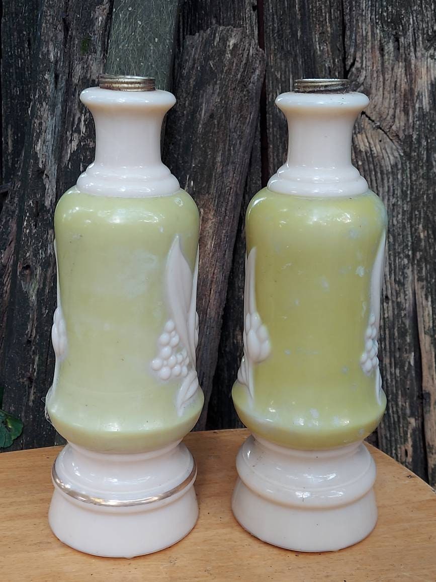 Aladdin Alacite Lily of the Valley Table Lamps Mid-century Glass - Etsy