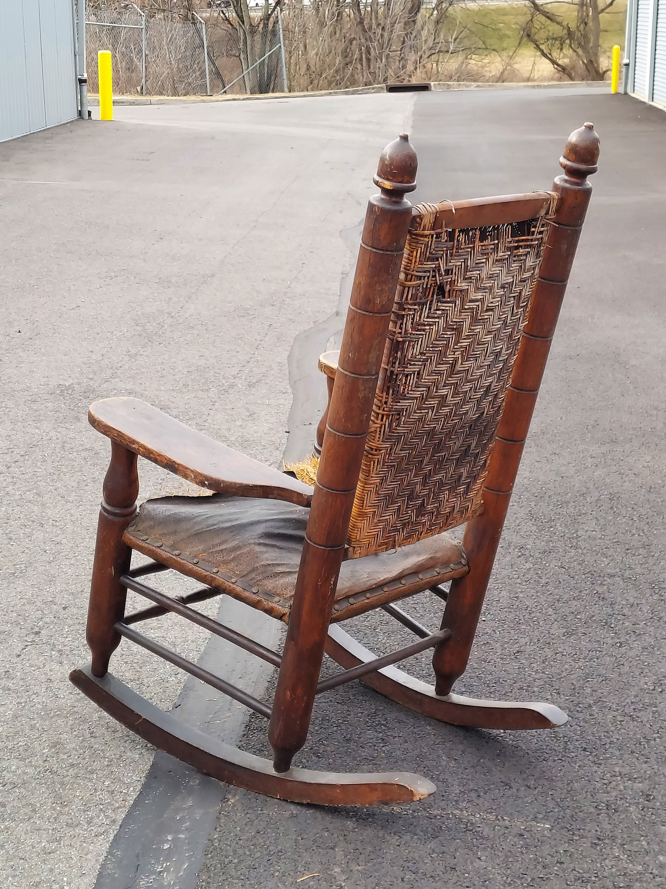 Large Victorian Acorn Rocker for Porch or Parlor - Etsy