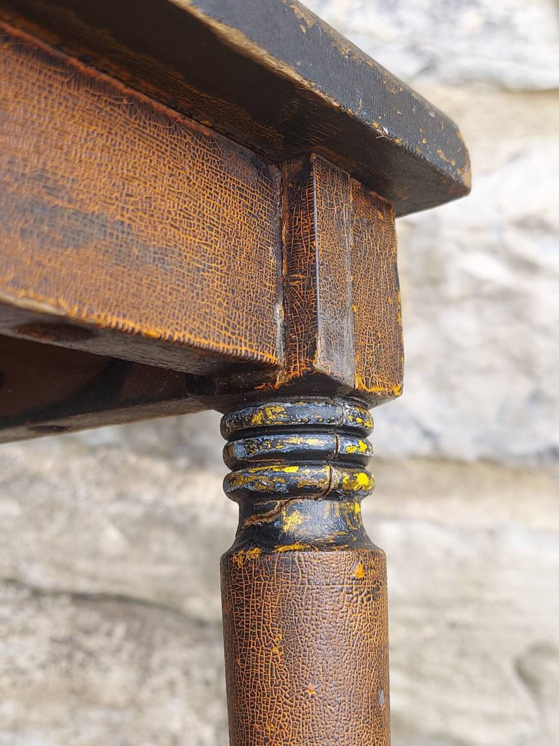 1920s Telephone Table Chair Stool or Plant Stand Distressed - Etsy