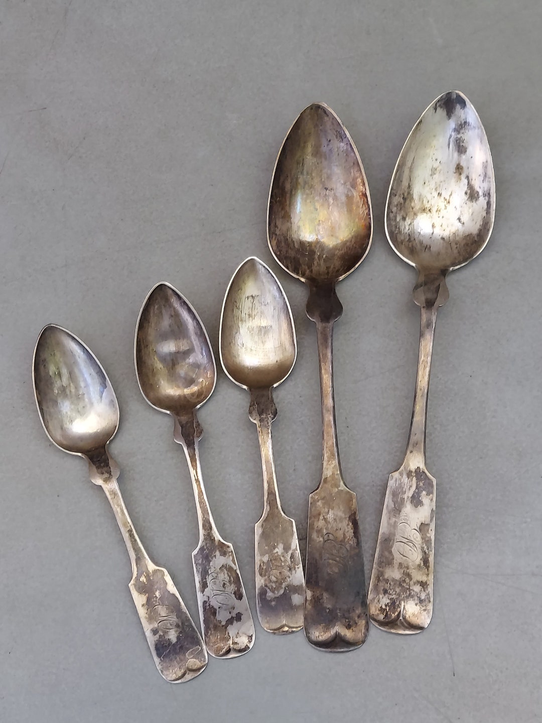 Antique Silver Spoons Jackson and Many - Etsy