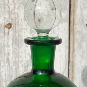 Danish Modern 1960s Holmegaard Pinch Bottle Emerald Green - Etsy