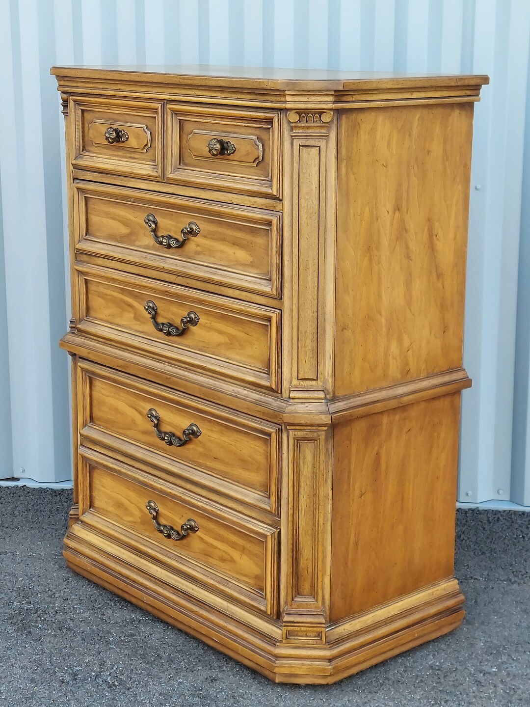 Thomasville Regency Pecan Bedroom Dresser Chest Stroupe - Etsy