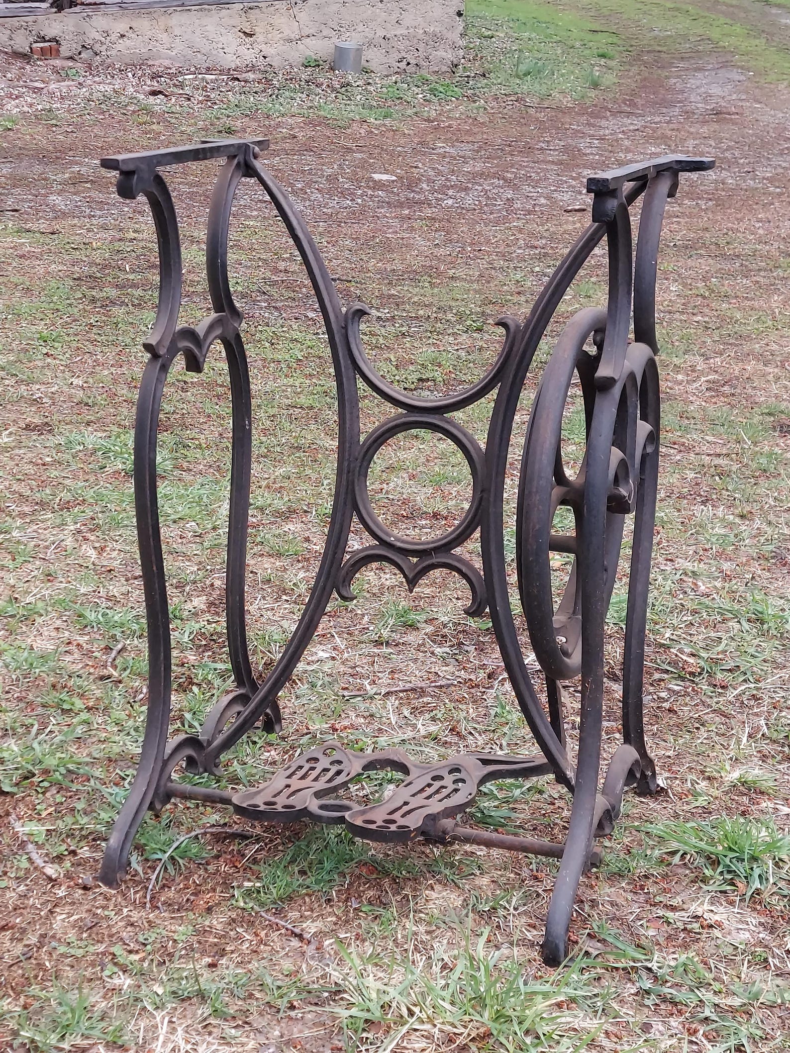 Iron Sewing Machine Stand Hall Table Stone Top - Etsy