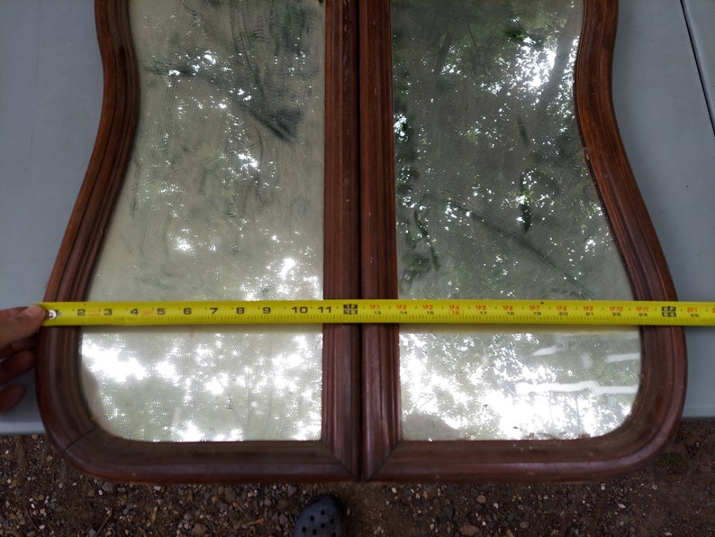 Wall Mirrors or Vanity Mirrors 1920s 30s Side Light With Wood Frame ...