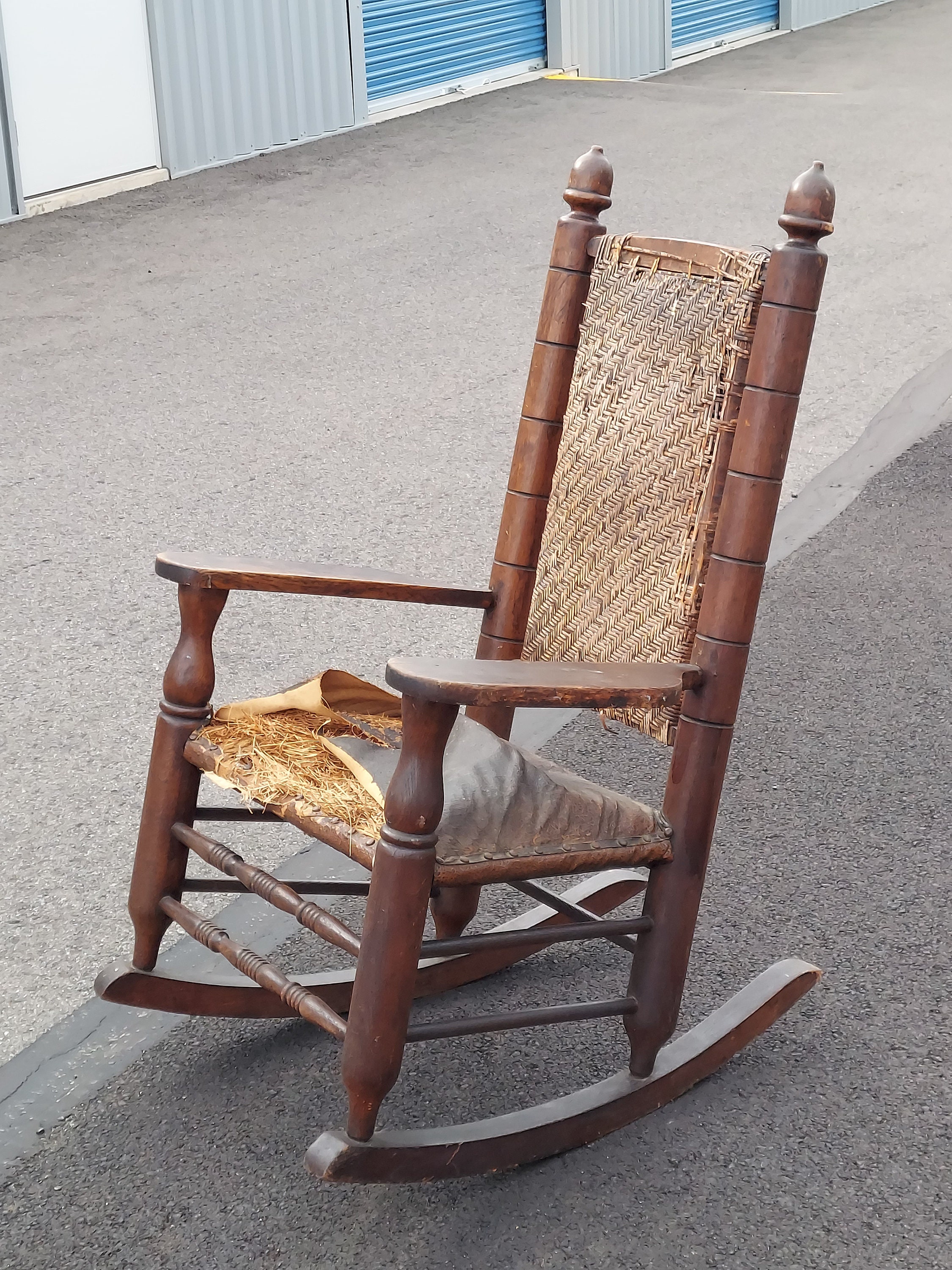Large Victorian Acorn Rocker for Porch or Parlor - Etsy