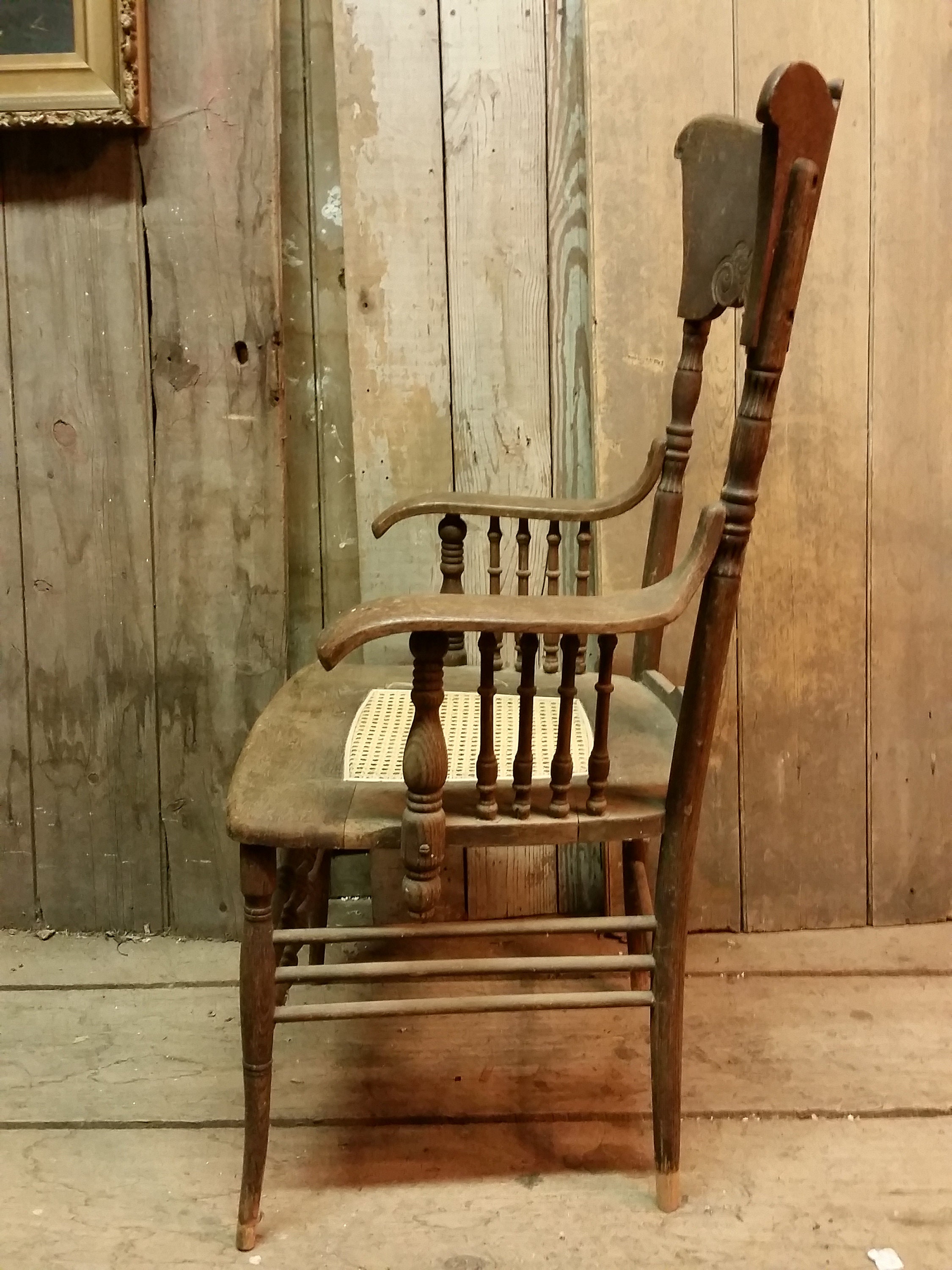 Northwind Victorian Armchair 1900s Press Back Spindles Dining Chair ...